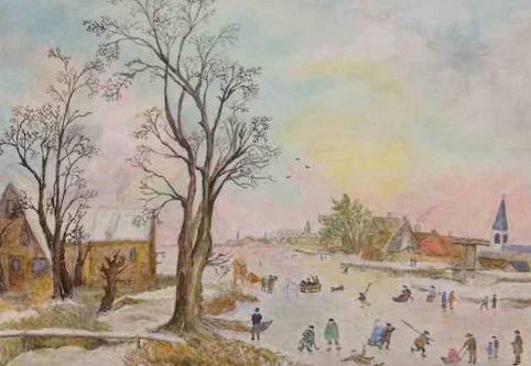 Japanese Artist: Homage to Esaias van de Velde and Aert Van Der Neer ...